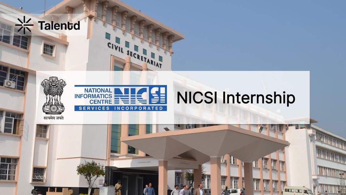 NICSI Internship 2026: Paid Govt Tech Program (10 Seats)
